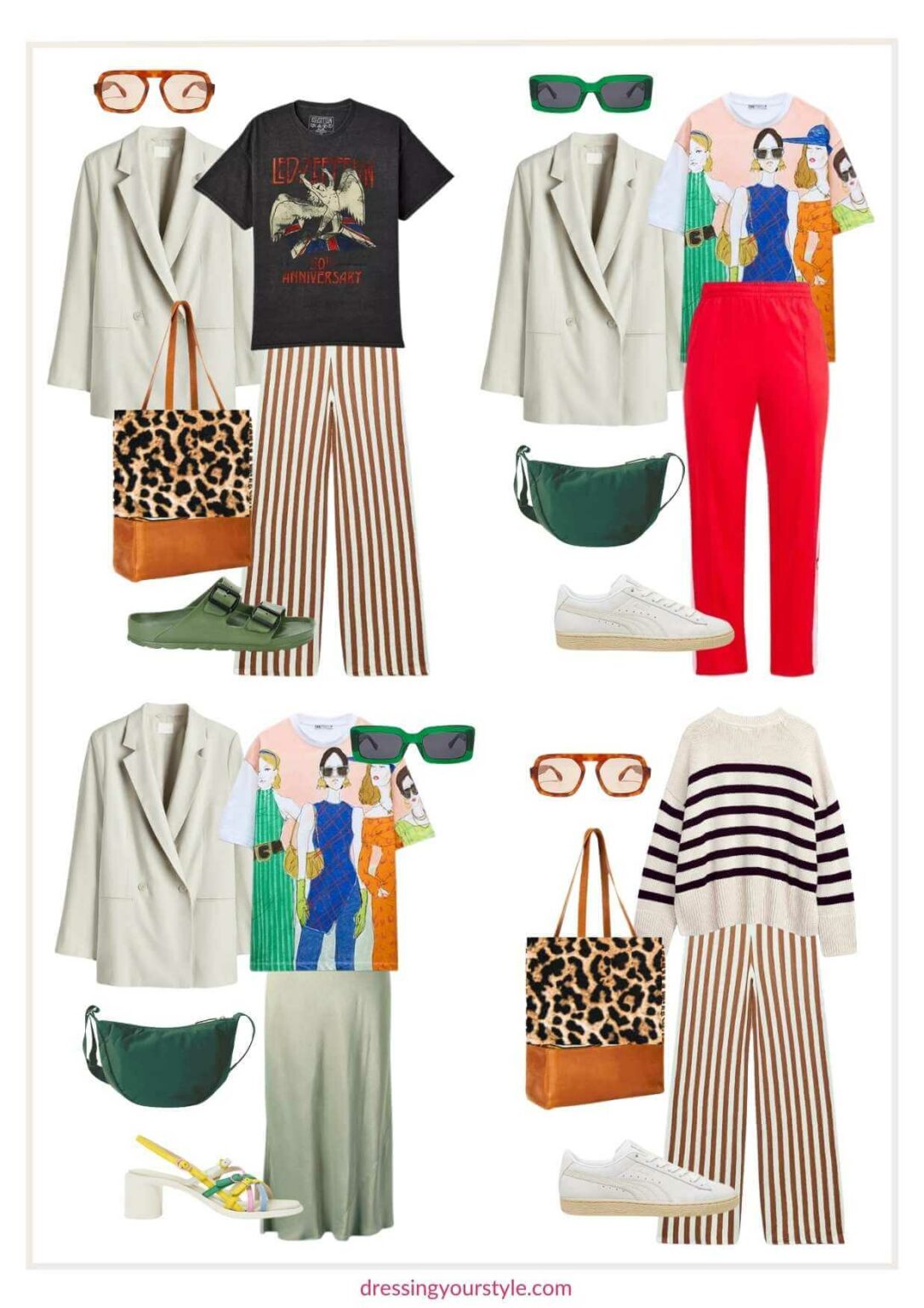 23-Piece Edgy Eclectic Clown Spring Capsule Wardrobe