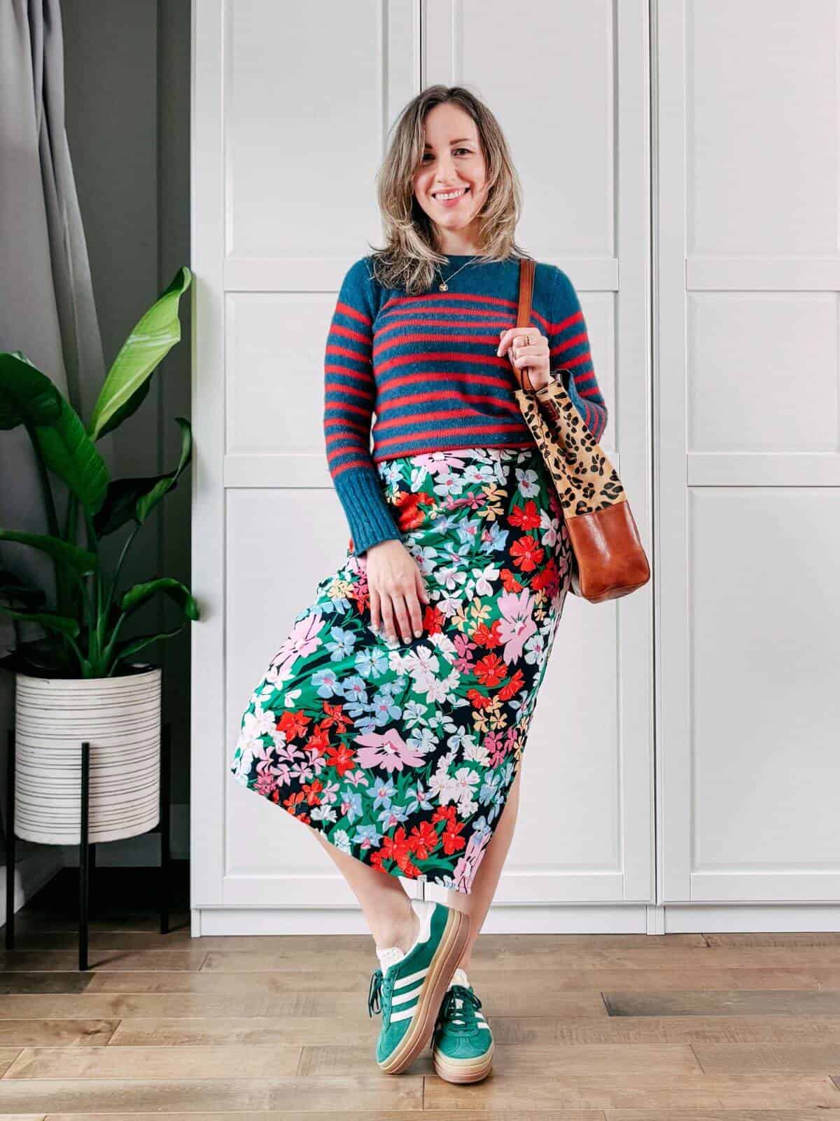 Colorful Floral Skirt Outfits 9 Ways | Dressing Your Style
