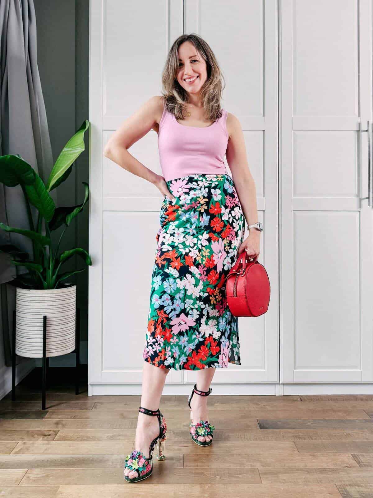 Colorful Floral Skirt Outfits 9 Ways | Dressing Your Style