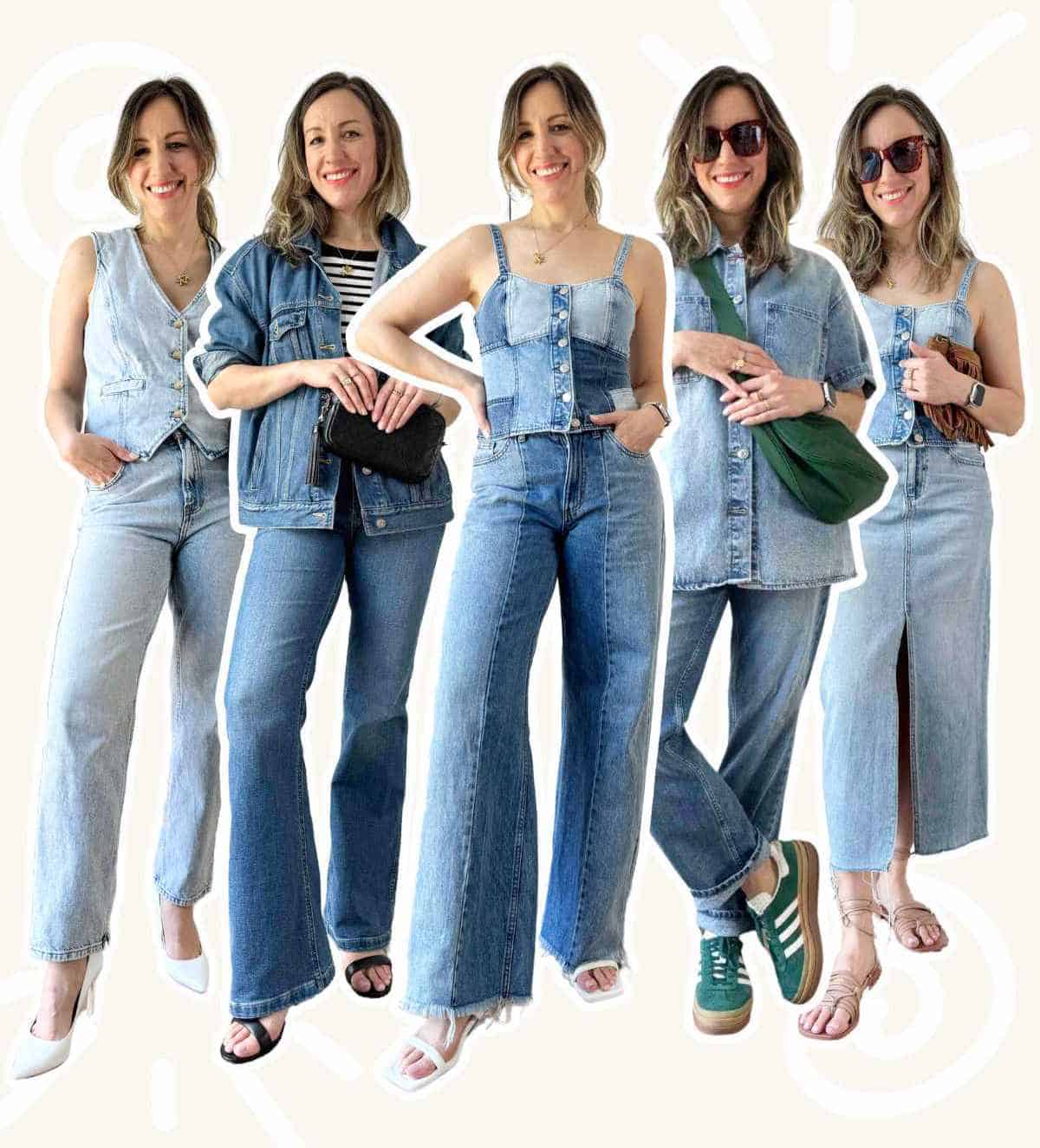 How to Style Double Denim Outfits + 16 Looks for Spring/Summer