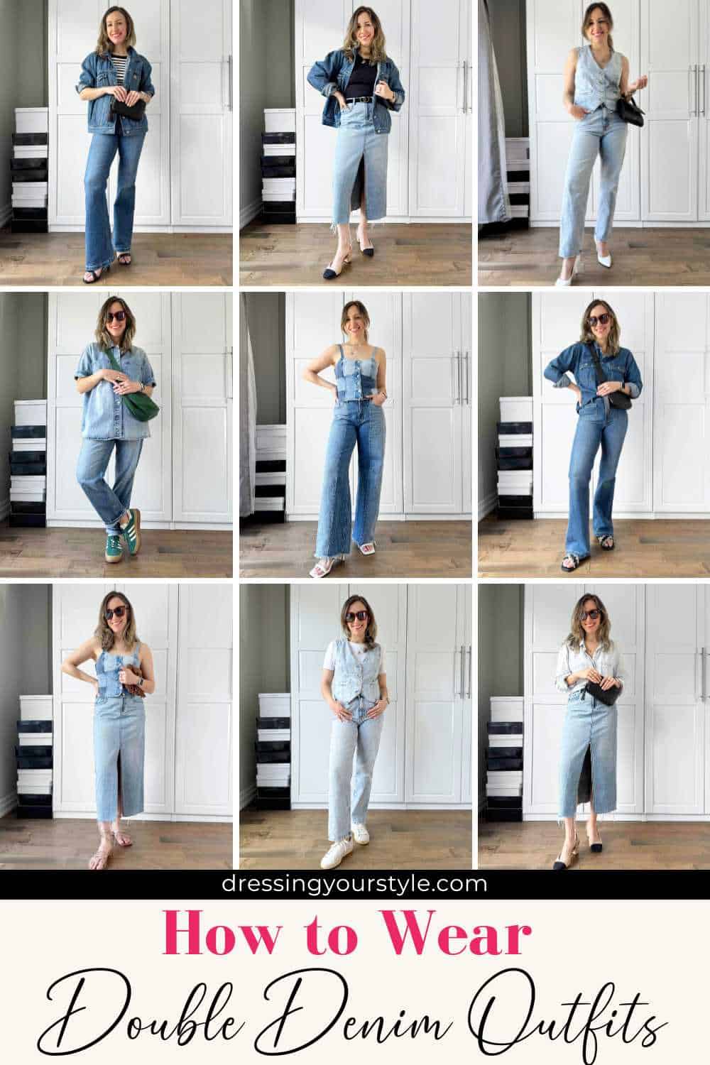 How to Style Double Denim Outfits + 16 Looks for Spring/Summer